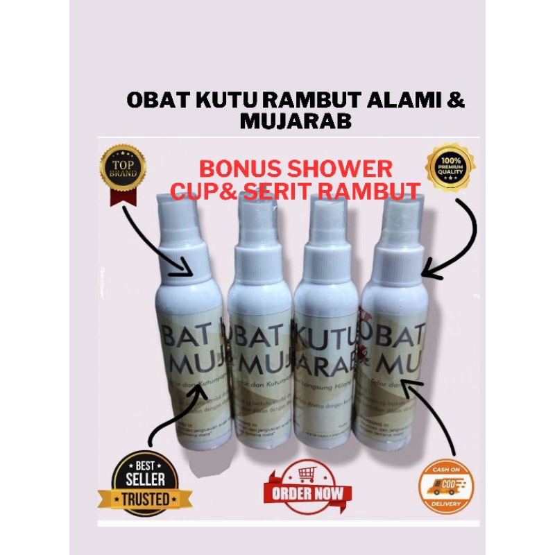 Jual Obat Kutu Rambut Mujarab Aman Dan Praktis + BONUS SHOWER CUP DAN ...
