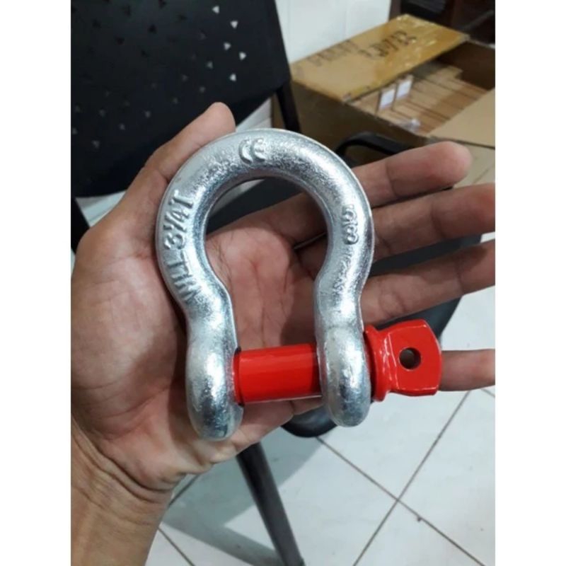 Jual BOW SHACKLE SAKEL SAKLE OMEGA 5/8 WINCH OFFROAD | Shopee Indonesia