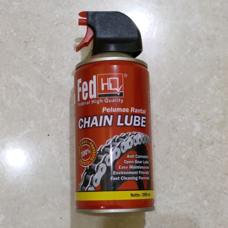Jual Chainlube Chain Lube Pelumas Rantai Oli Semprot FED HQ 300 ML ...