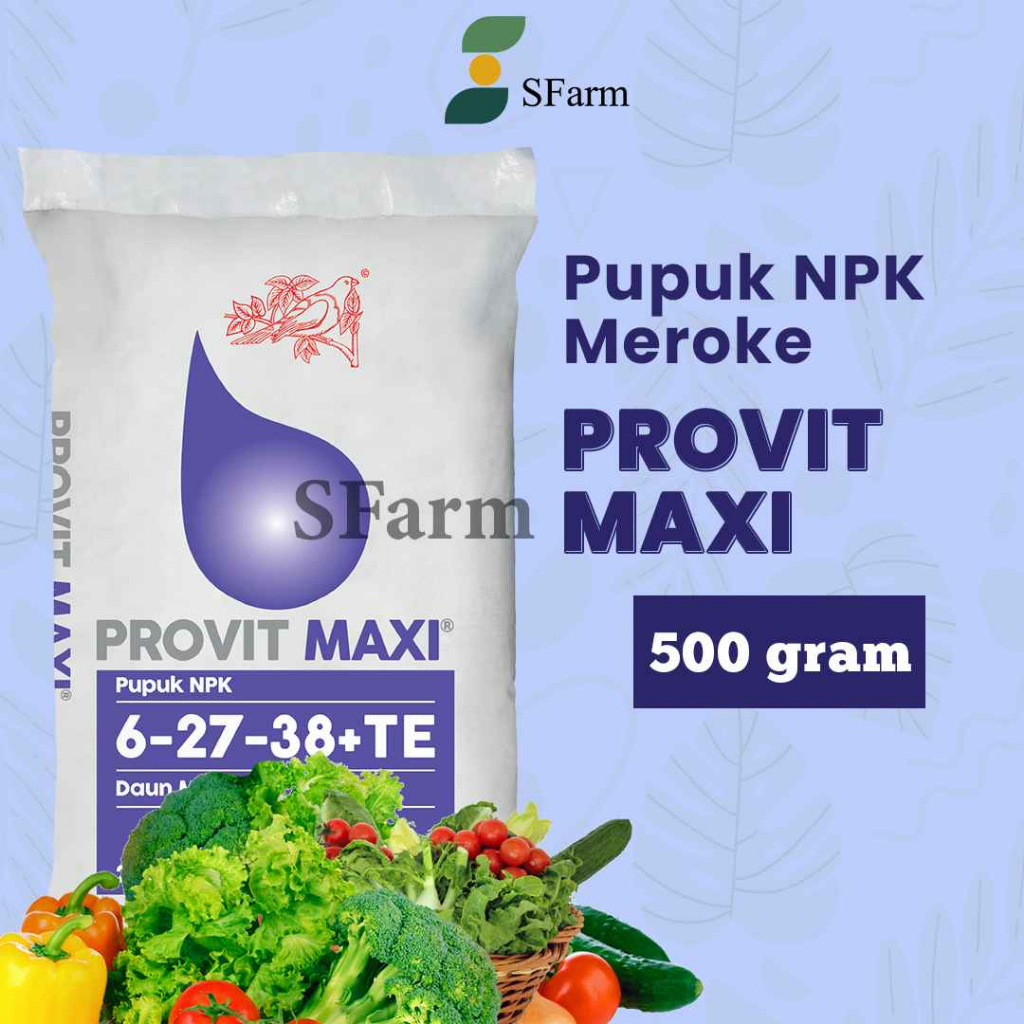 Jual Pupuk Meroke PROVIT MAXI 500gr Kemasan Pabrik | Shopee Indonesia