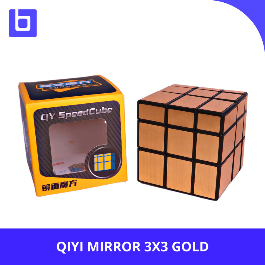 Jual Cube Mirror 3x3 - Qiyi Mirror Black Gold | Shopee Indonesia
