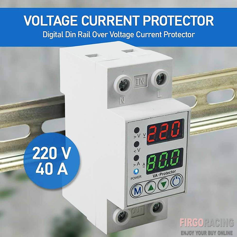 Jual MCB Digital Din Rail Over Voltage Protection 220V 40A | Shopee ...