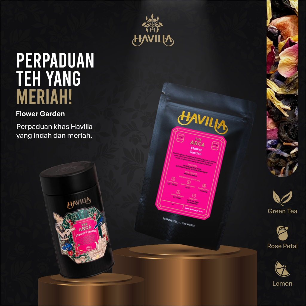 Jual Havilla Flower Garden Green Tea | Shopee Indonesia