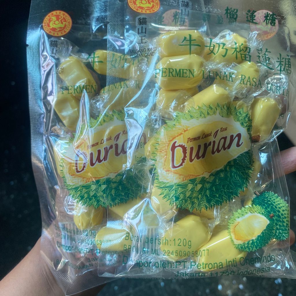 Jual Permen Rasa Durian Musangking ORIGINAL / Permen Lunak Durian ...