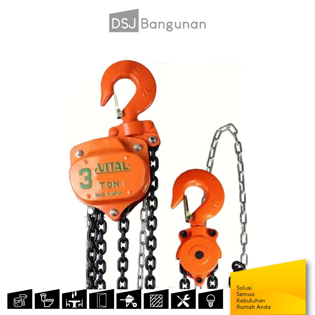 Jual Vital Chain Block 3 Ton / Takel / Katrol Vital Made In Japan ...