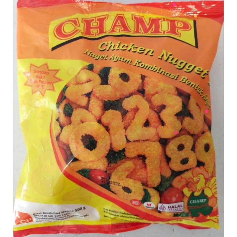 Jual NUGGET CHAMP ANGKA 500GR | Shopee Indonesia