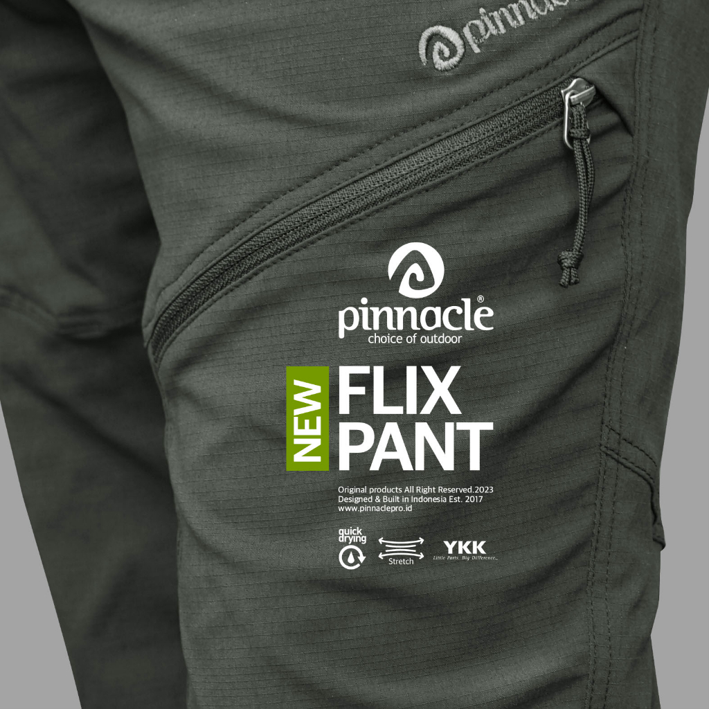 Jual Pinnacle Pro Official Flix Hike Pant - Deep Green | Shopee Indonesia