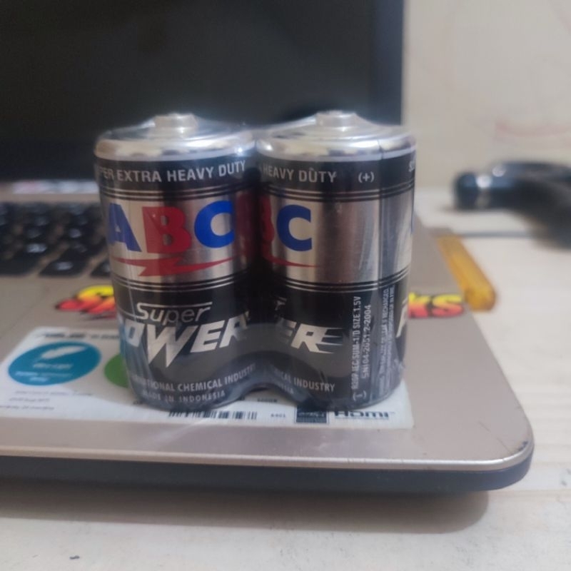 Jual Batrai baterai ABC Super Power Type D/R20 1 Karton 72 Pasang ...