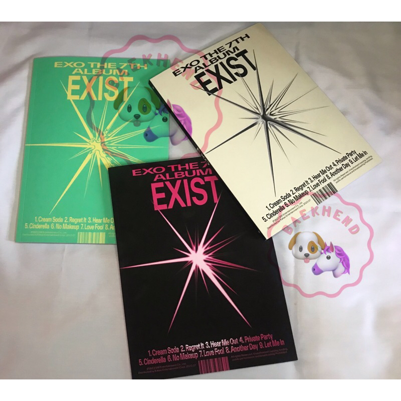 Jual ALBUM EXO EXIST OFFICIAL ALL VERSI *ALBUM ONLY* (BACA DESKRIPSI ...