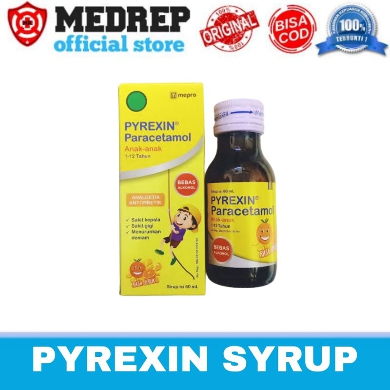 Jual PYREXIN Syrup Paracetamol anak | Shopee Indonesia