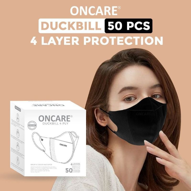 Jual Masker Mouson/oncare/alkindo/ynb Duckbill Garis 4 PLY isi 50 pcs ...