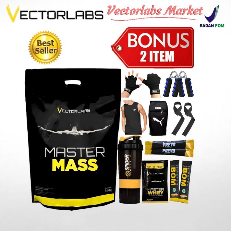 Jual Vectorlabs Master Mass Gainer 12 lbs 12lbs Susu Protein Penambah ...