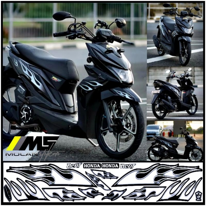 Jual Decal Sticker Striping Variasi Beat Street Api & Beat Esp Api Beat ...