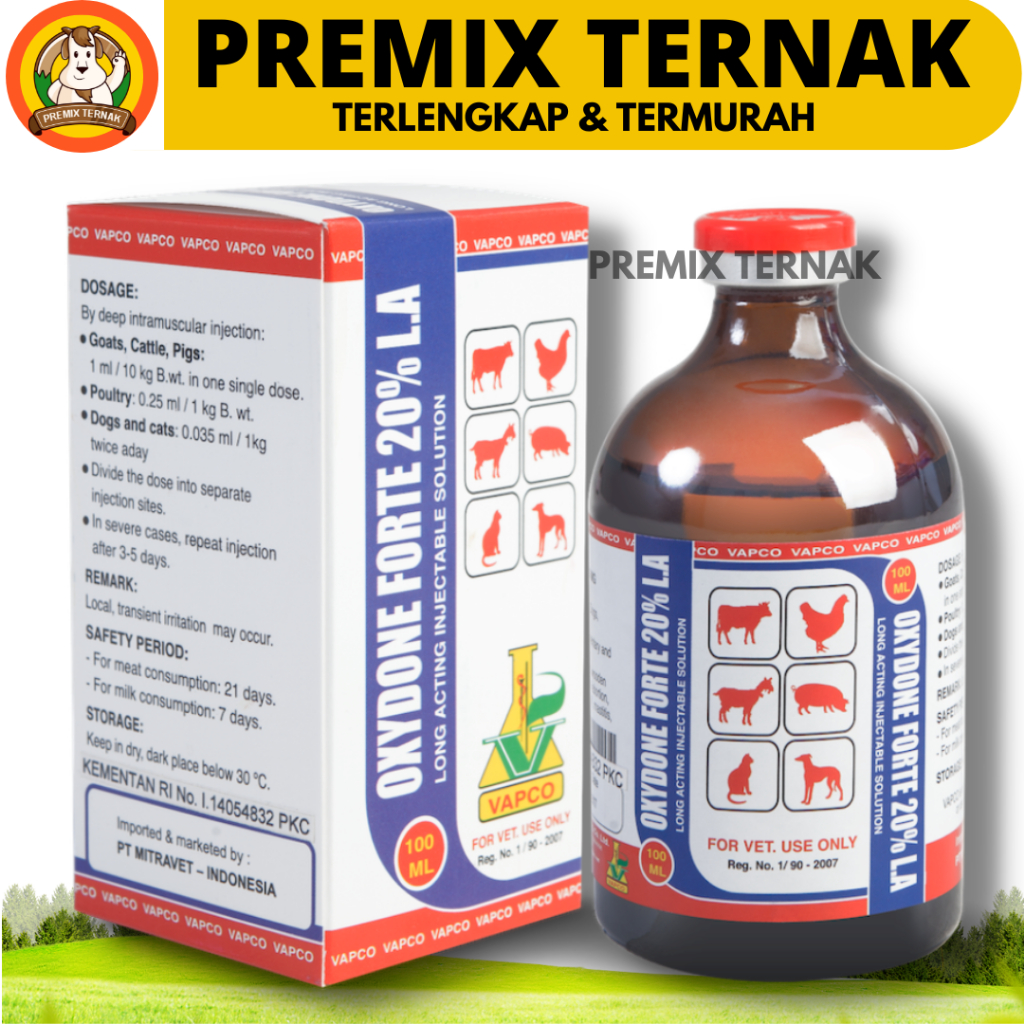 Jual OXYDONE FORTE 20% LA 100ML - SEPERTI LIMOXIN OXYKEL VET OXY LA ...