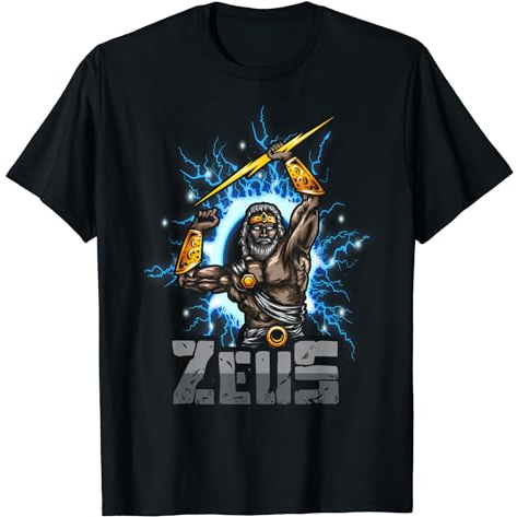 Jual KAOS Zeus Ancient Greek Mythology God of Lighting and Thunder T ...