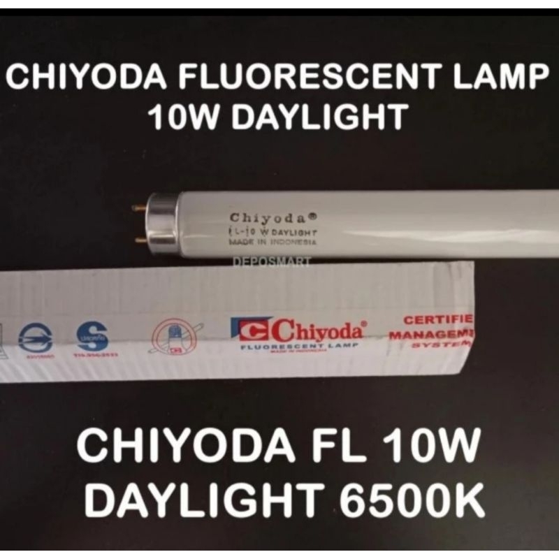 Jual Lampu TLD 10W 10Watt 10 W Chiyoda FL 10W TL Fluorescent Neon 34cm | Shopee Indonesia