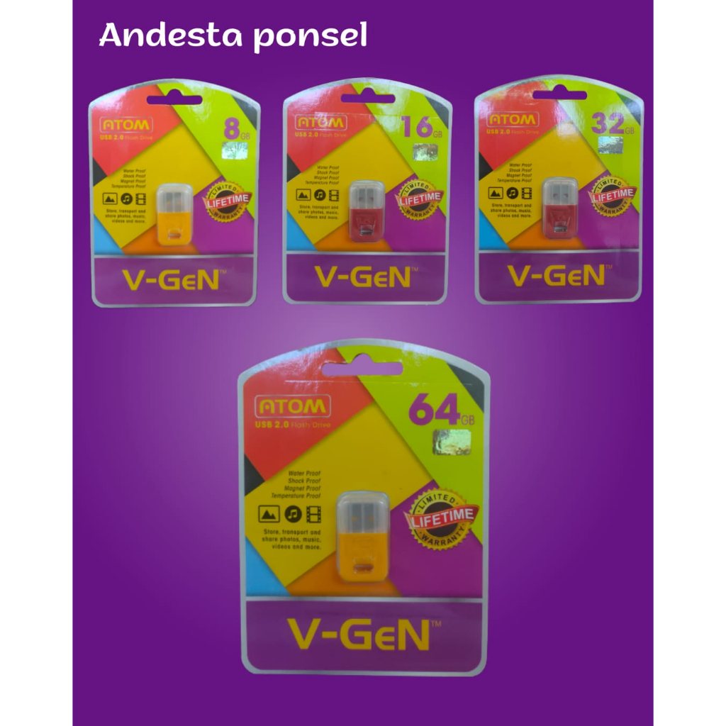 Jual FLASHDISK V-GEN ATOM 8/16/32/64GB ORIGINAL | Shopee Indonesia
