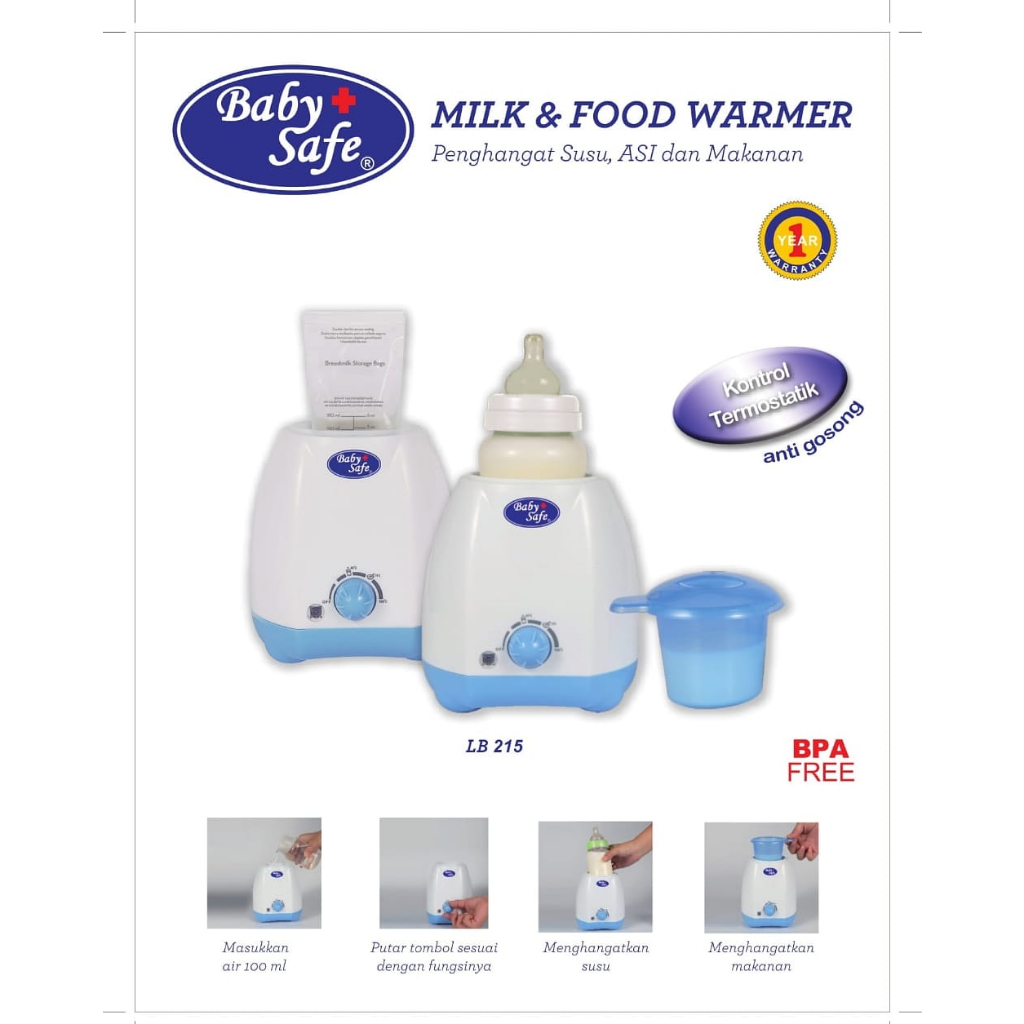 Jual Baby Safe LB215 Sterilizer + Food Warmer Alat Steril Pemanas Asi 1 ...