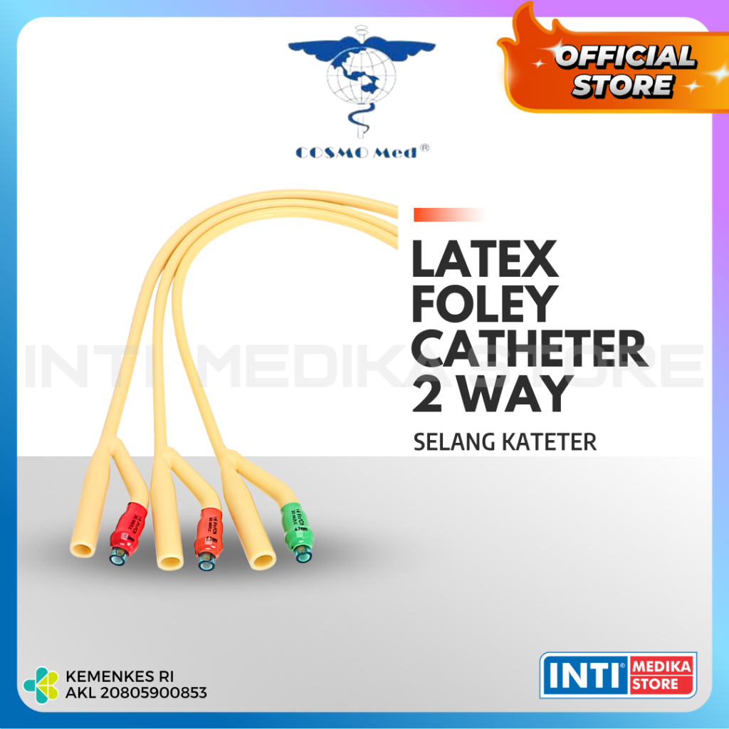 Jual COSMOMED - Latex Foley Catheter 2 Way | Folley Selang Kateter ...