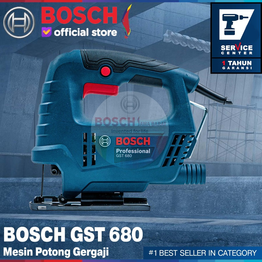 Jual Bosch GST680 Mesin Potong Gergaji GST 680 Jigsaw Listrik 500 Watt ...