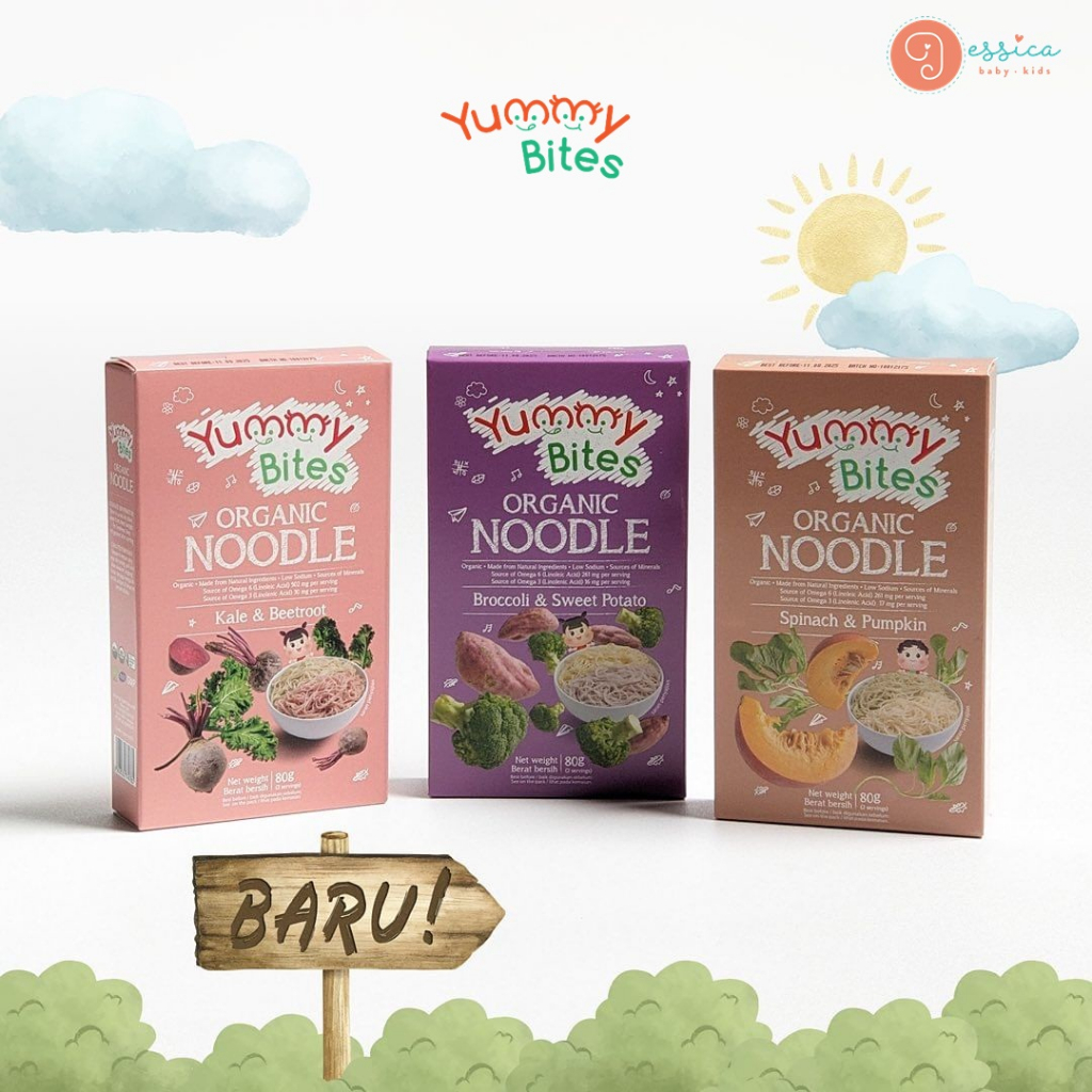 Jual Yummy Bites Organic Noodle 80gr | Shopee Indonesia
