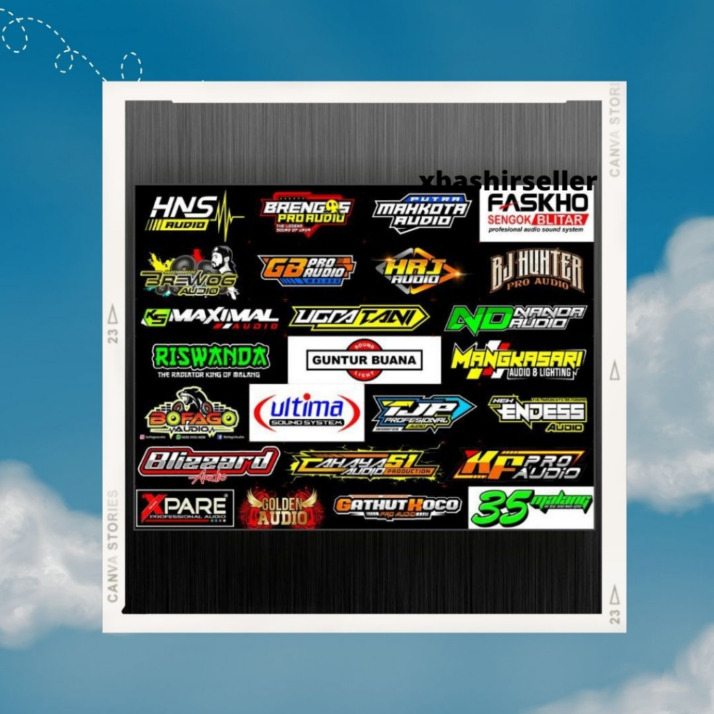 Jual Stiker / Sound Balap / Stiker Sound System /dapat 25 Sticker ...