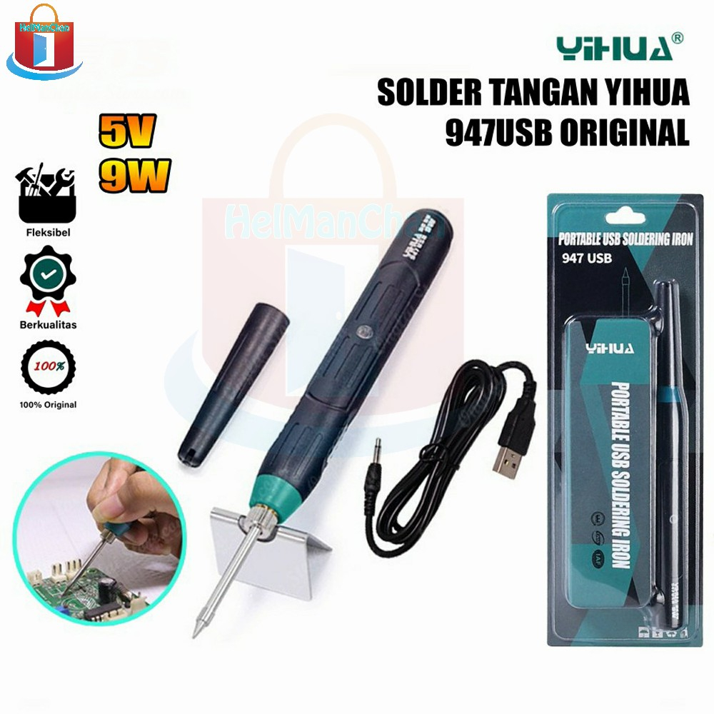 Jual Solder Portable USB YIHUA 947USB 9W Solder Timah Solder Tangan Mini Original | Shopee Indonesia