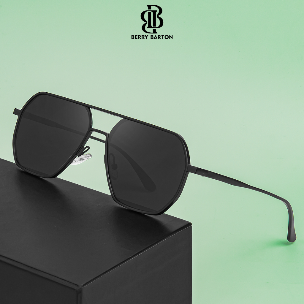 Jual Berry Barton Kacamata Hitam Polarized Aviator Sunglasses UV400 Pria Wanita BB 8692 SUV ...