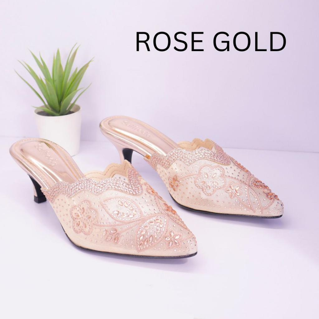 Jual Sendal Sepatu Kondangan Mewah Sandal Pesta Elegan Kekinian Heels 5 ...