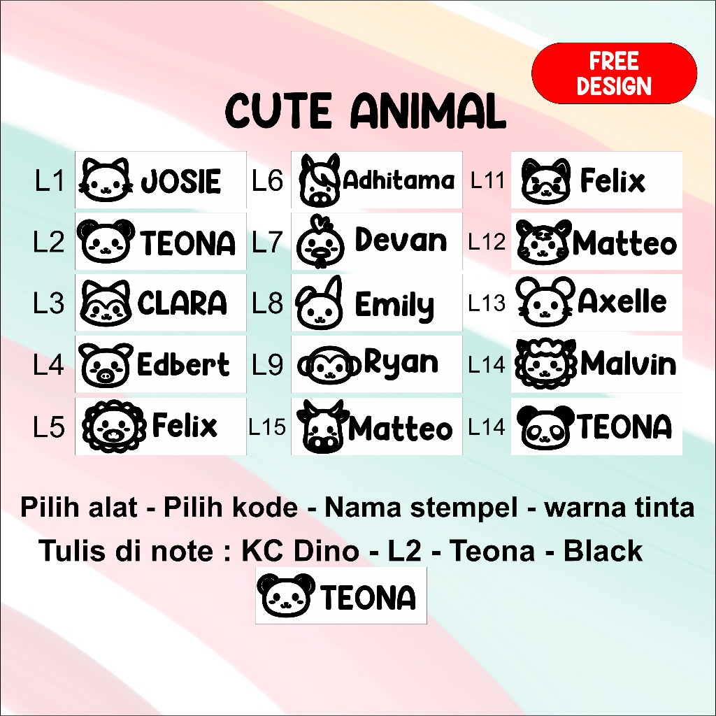 Jual WATERPROOF STAMP/STEMPEL TAHAN AIR/STEMPEL BAJU/CAP NAMA ANAK ...