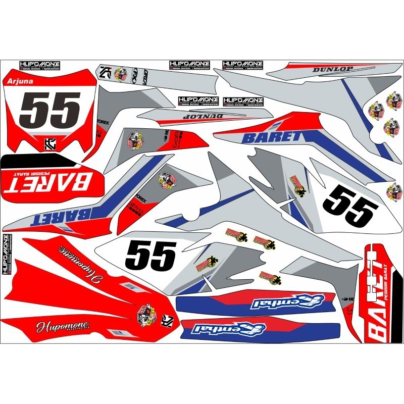 Jual STIKER DECAL VIAR CROSS X 250 SF PREMIUM 500 MC | Shopee Indonesia