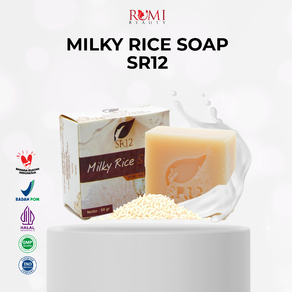Jual SR12 - MILKY RICE SOAP Sabun Beras Susu Pembersih Wajah Untuk ...
