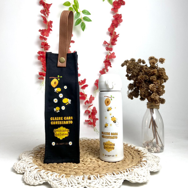 Jual Tas Tumbler Kanvas Custom Full Colour Tas Souvenir Botol Tas ...