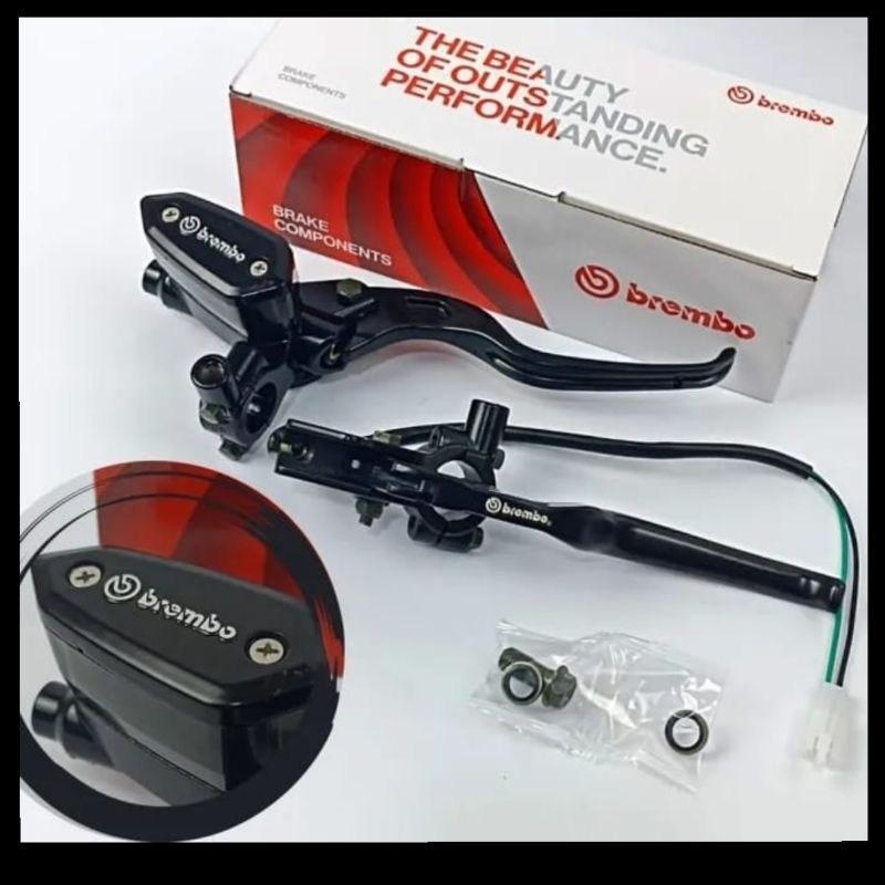 Jual MASTER REM MOTOR TABUNG BREMBO OVAL/MASTER REM MOTOR SET KIRI ...