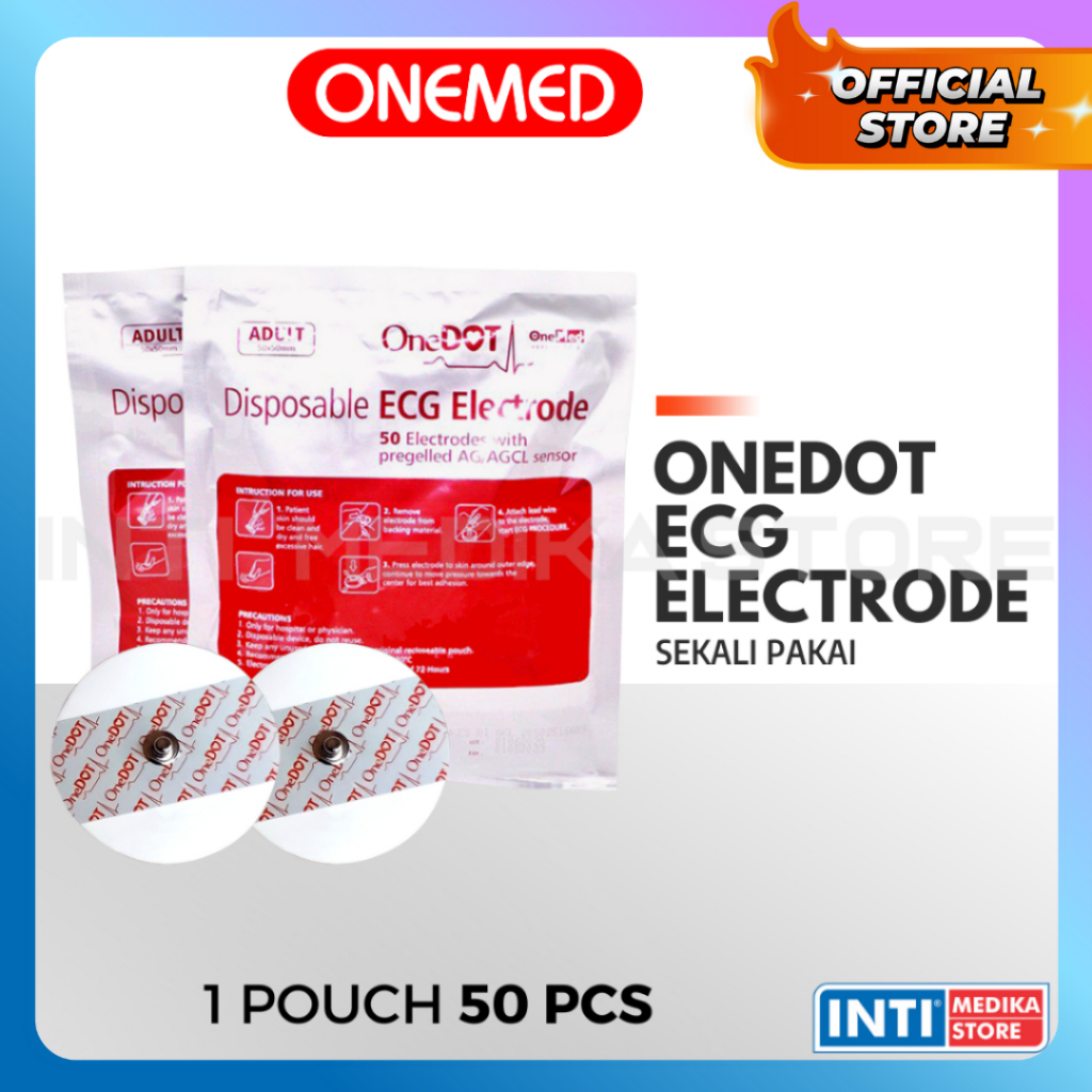Jual ONEMED - ECG Electrode Onedot Bayi / Anak / Dewasa Isi 50 One Med | Shopee Indonesia