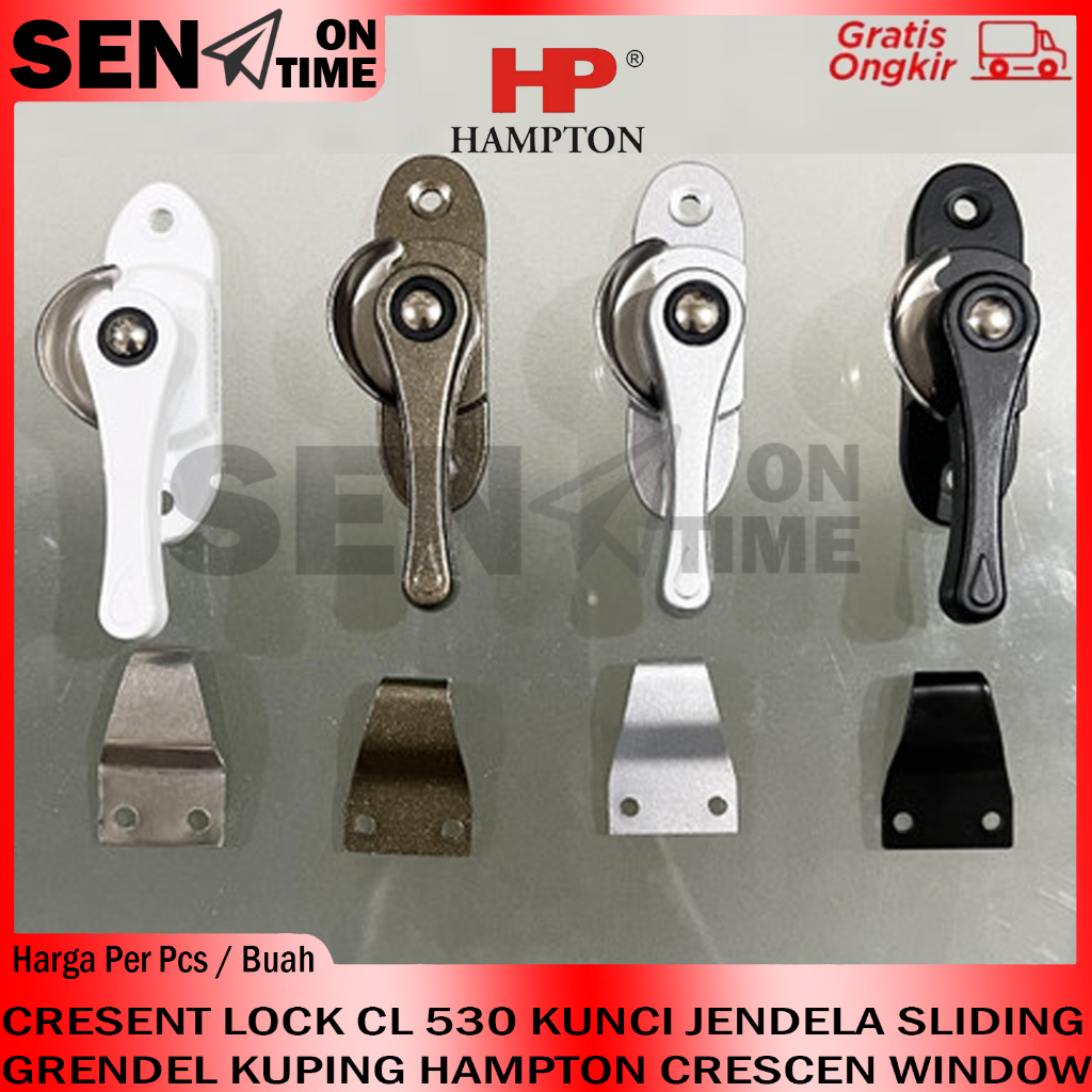 Jual Hampton Cresent Lock Cl 530 Kunci Jendela Sliding Grendel Kuping Crescen Window Lock Geser ...