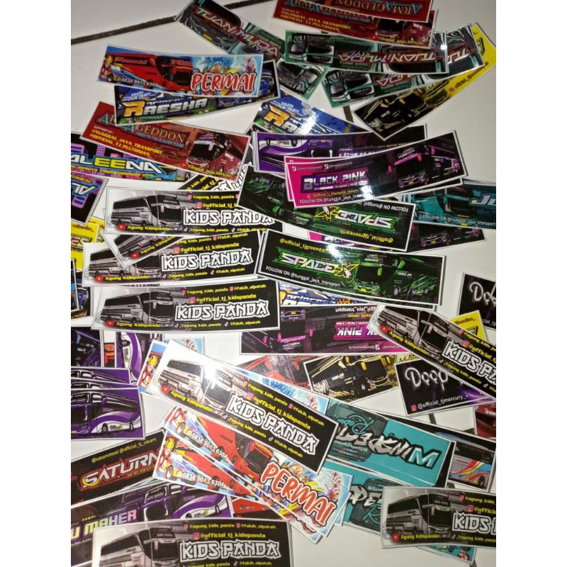 Jual sticker bus basuri 25pcs | Shopee Indonesia