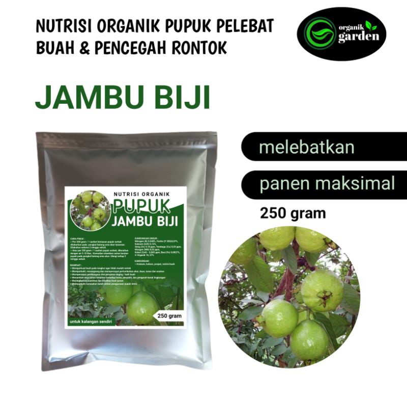 Jual pupuk pelebat buah JAMBU BIJI | booster nutrisi organik 250 gram | Shopee Indonesia
