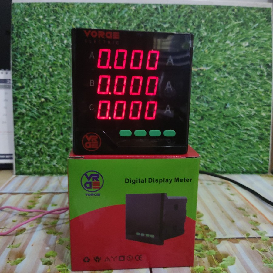 Jual VORGE VR-AA33 Digital Ampere Meter 3 Phase Amperemeter 3p 3phase ...
