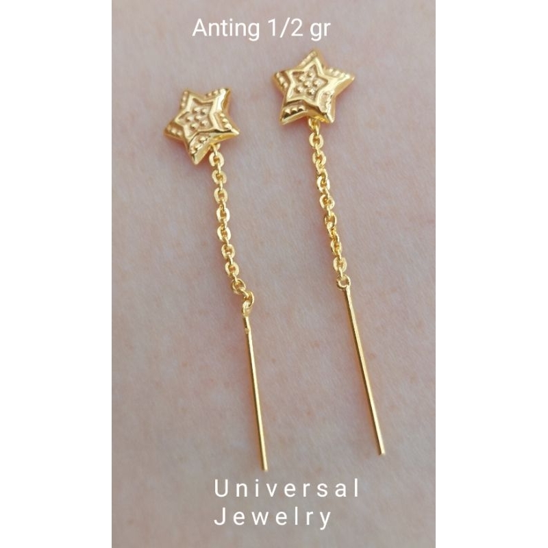 Jual Anting Rantai Medan Emas Muda | Shopee Indonesia