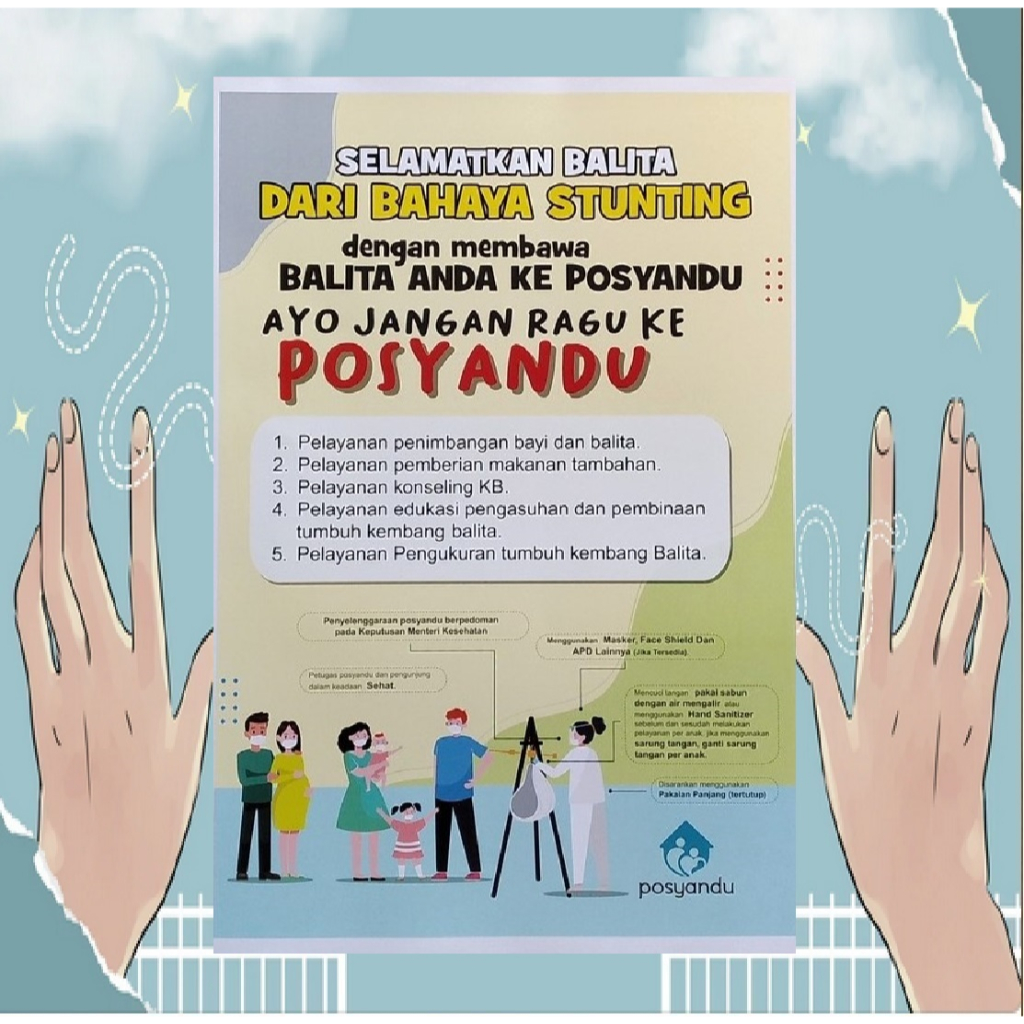 Jual Poster Posyandu | Poster Selamatkan Balita Dari Stunting | Jangan ...