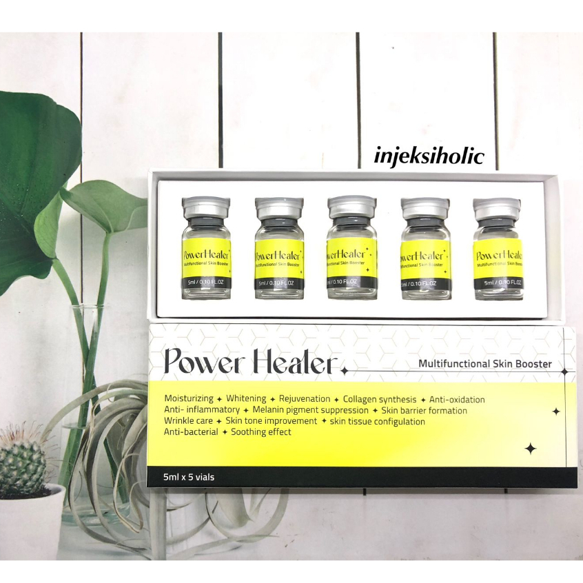 Jual Best Seller !! Power Healer Platinum Serum Skinbooster Wajah Super ...