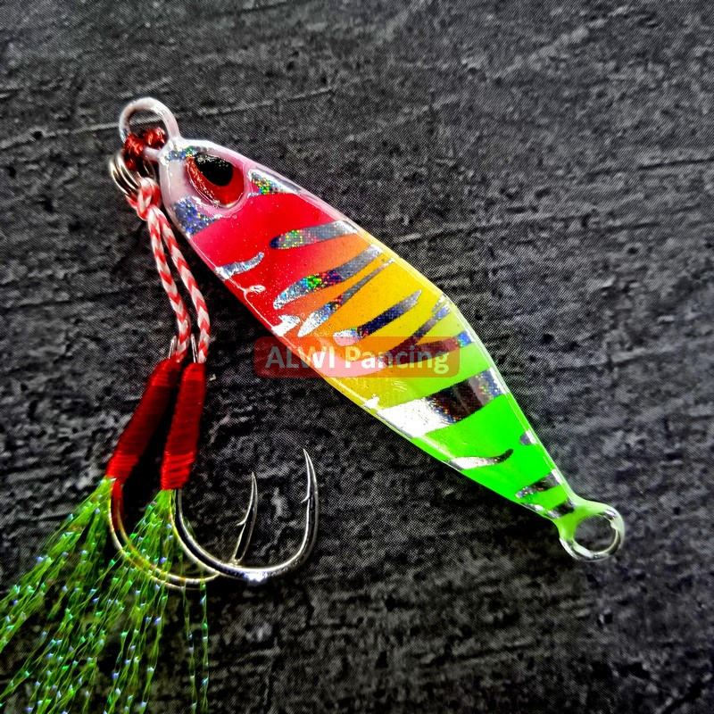 Jual ALWIX Metal JIG + Assist Hook TETRA ZEBRA GID UV 10gr 15gr 20gr ~ Mikro Metal Jig | Shopee ...