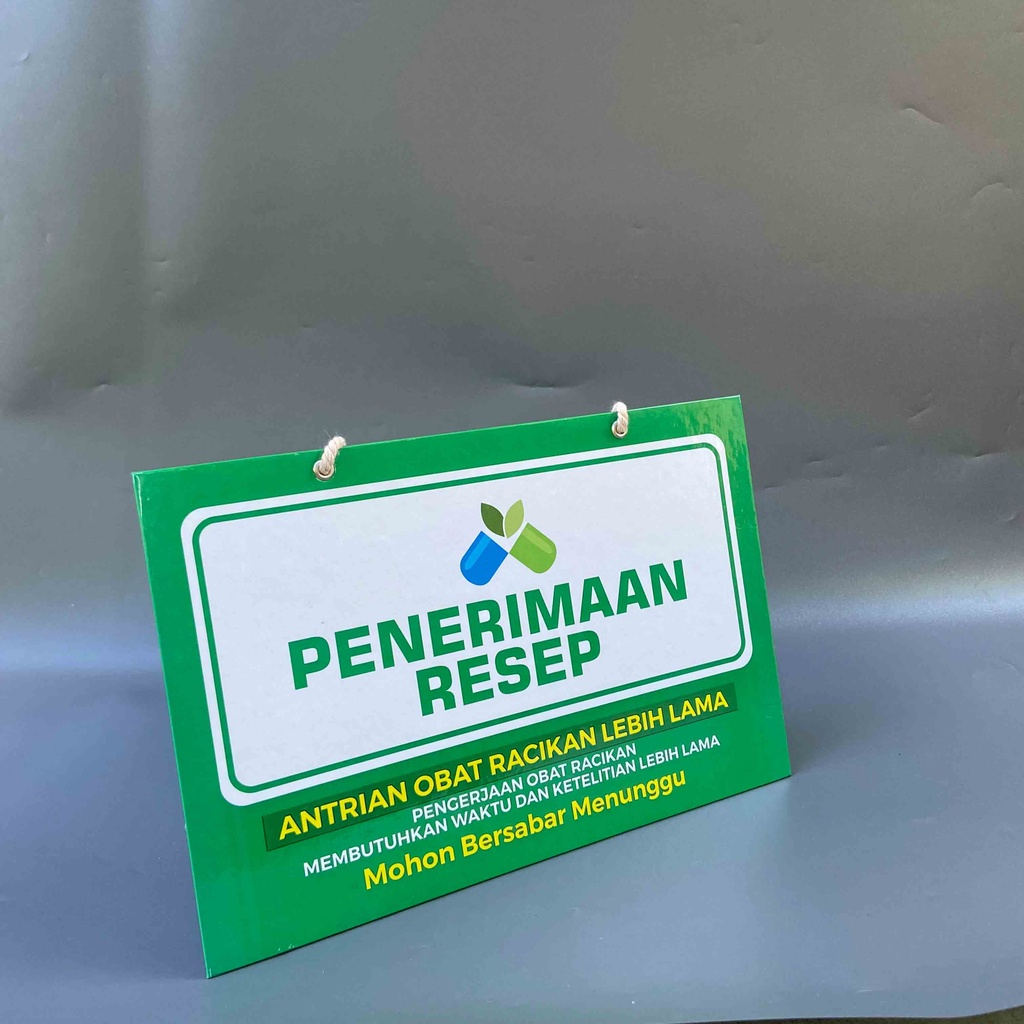 Jual Hard Poster Penerimaan resep, Poster farmasi, Poster nama Ruang ...