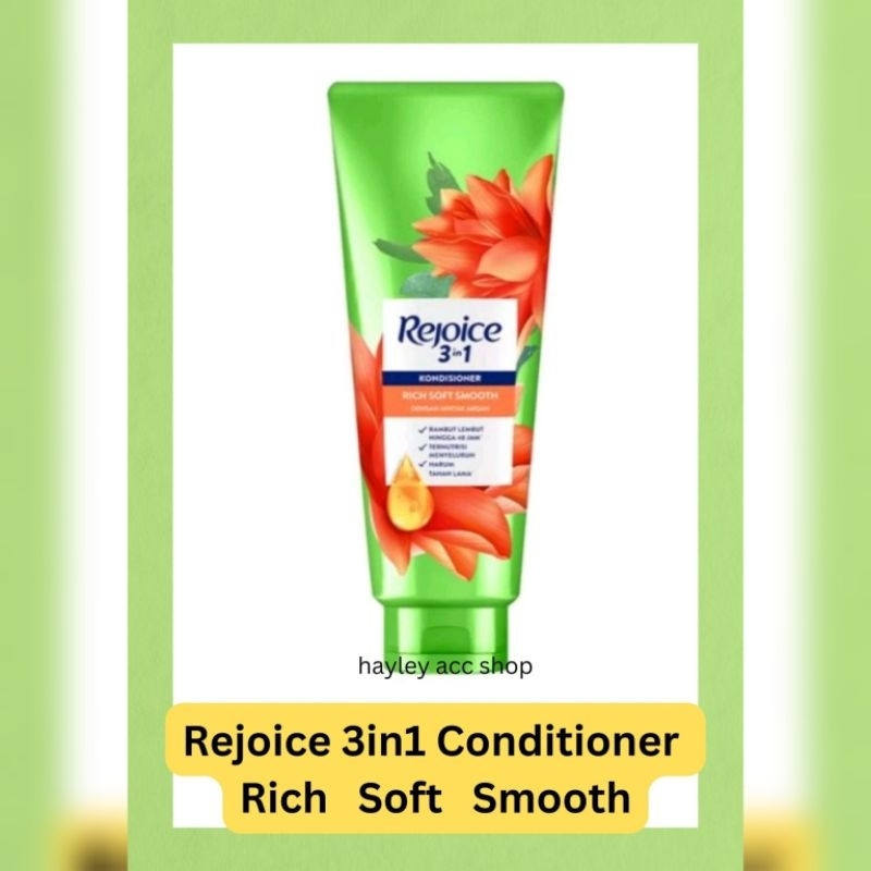 Jual Rejoice Conditioner 3in1 Rich Soft Smooth Halus Lembut 320ml P&G | Shopee Indonesia