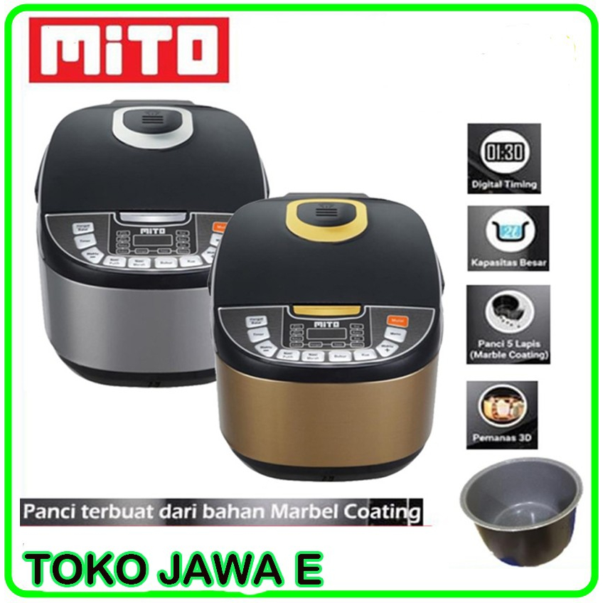 Jual RICE COOKER Mito R5 8in1 Rice Cooker Digital - 2 Liter | Shopee ...