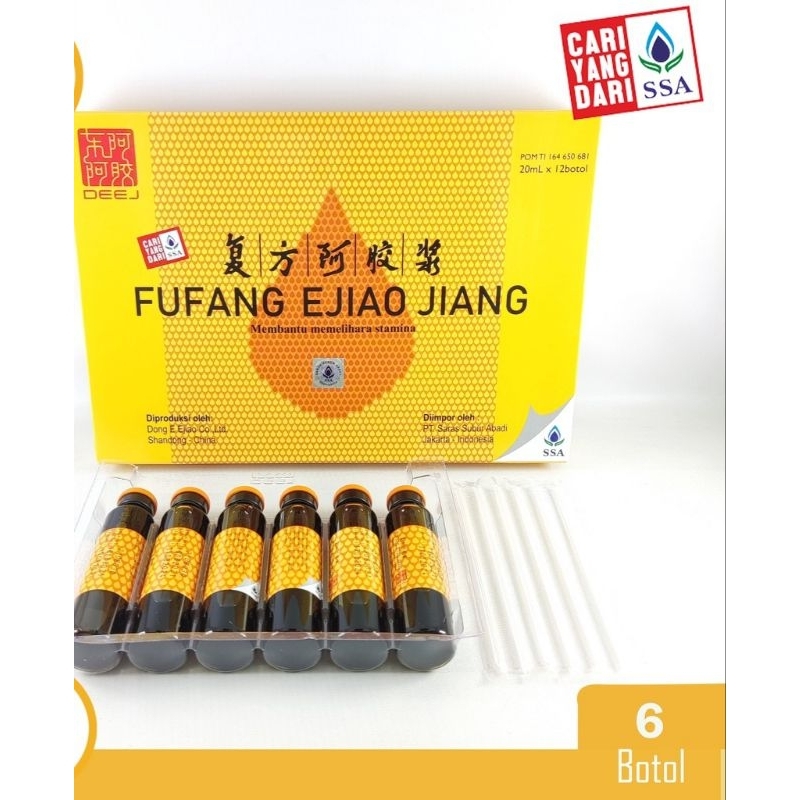 Jual FuFang Ejiao Jiang 6botol PT SSA Fu Fang Saras DBD stamina ...