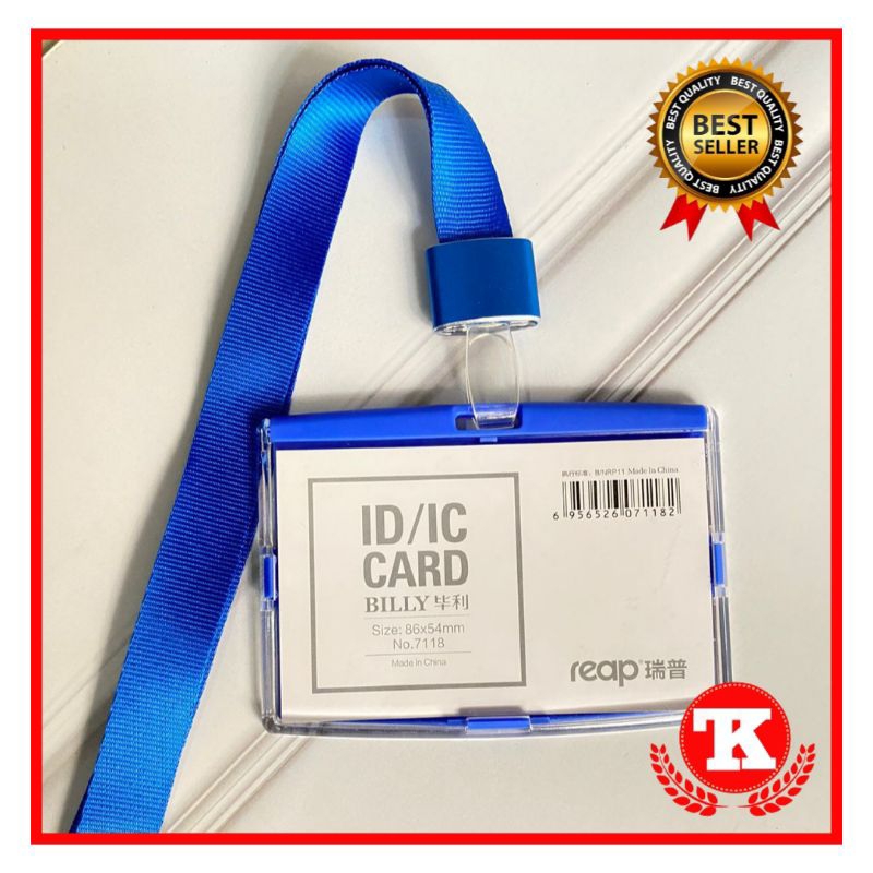 Jual Id Card Holder Acrylic Horizontal Tempat Id Card Kartu Id Card ...