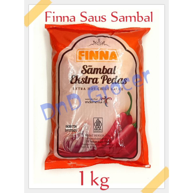 Jual Finna Saus Sambal Extra Pedas 1kg | Shopee Indonesia
