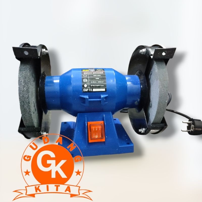 Jual MESIN GERINDA DUDUK 6" MOLLAR BENCH GRINDER PROFESIONAL 150mm 6 ...